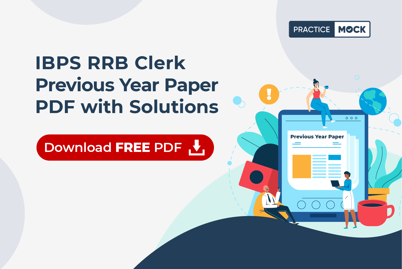 IBPS RRB Clerk Previous Year Paper PDF with Solutions- Download Now - Practicemock