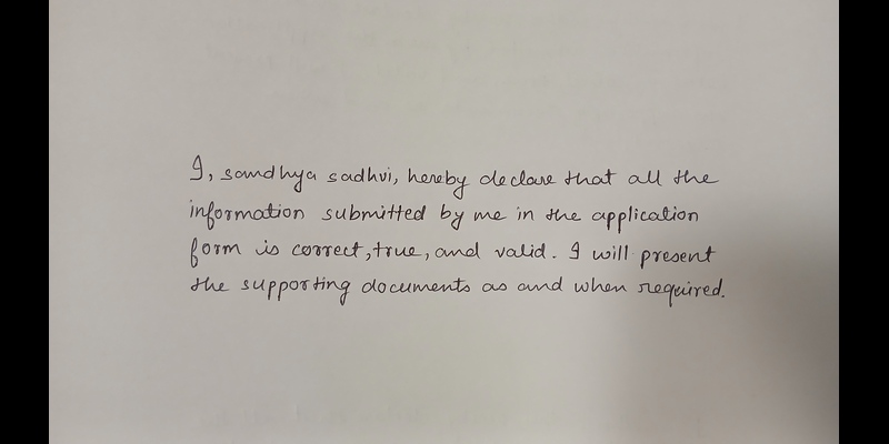 LIC AAO Handwritten Declaration, Check Latest Format