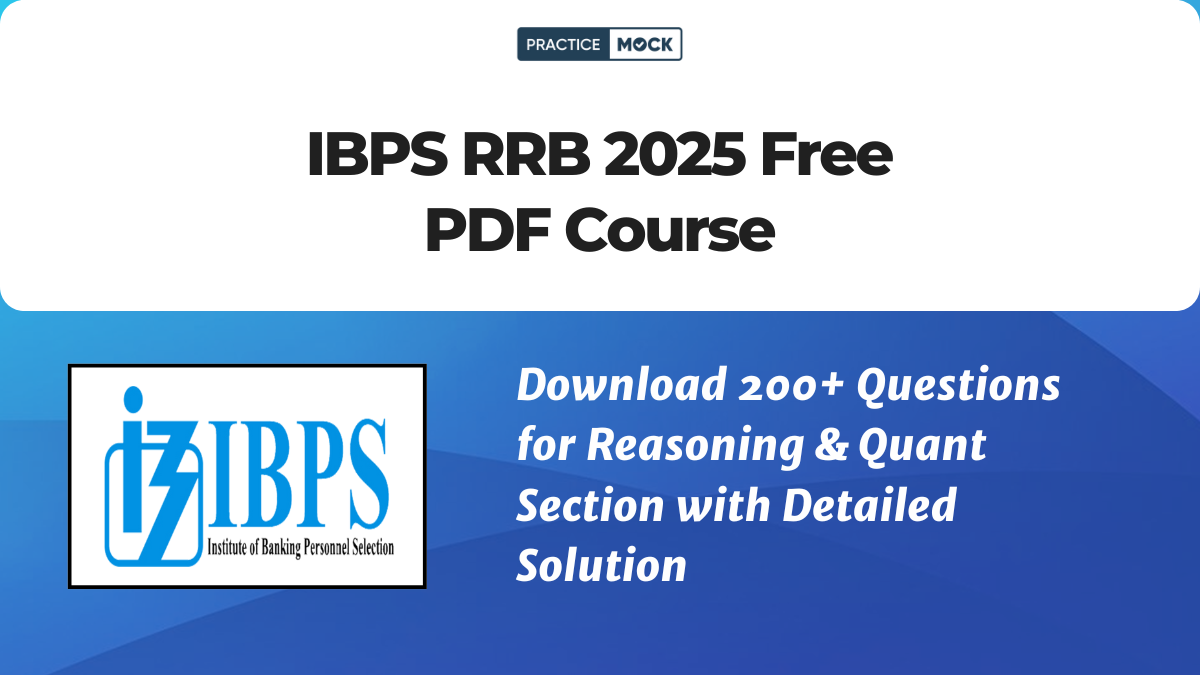 IBPS RRB 2025 Free PDF Course, Download 400+ Questions PDF