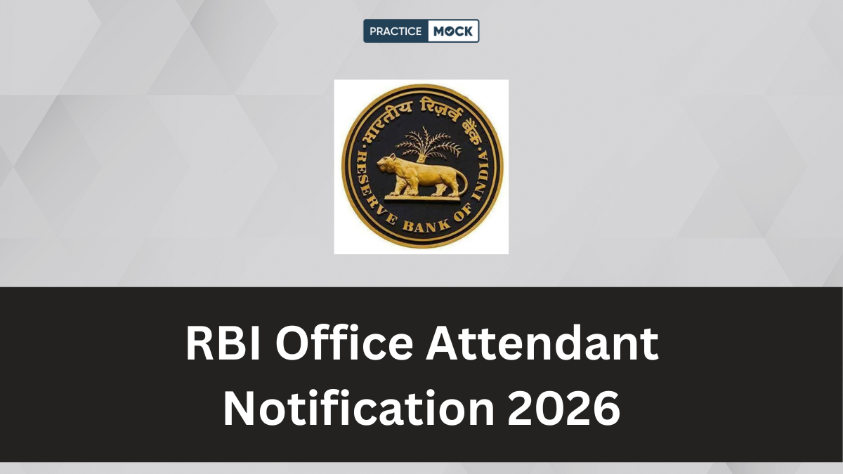 RBI Office Attendant Notification 2026 Out! 572 Vacancies for 10th Pass